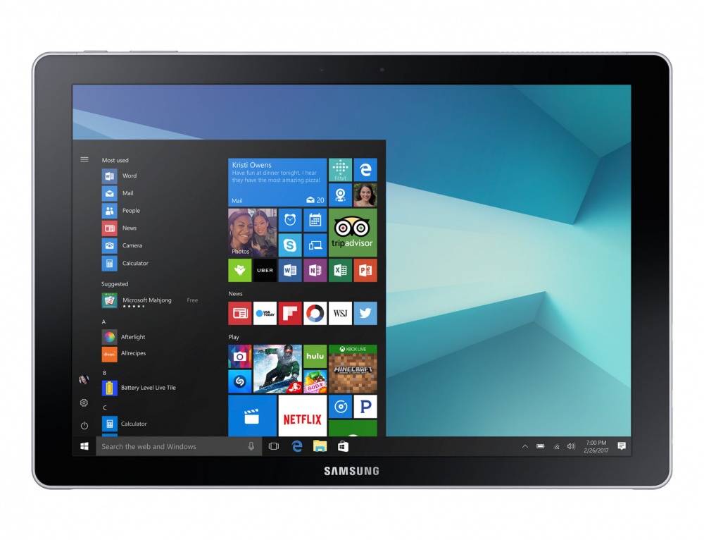 Compra Tablet Samsung Galaxy Book 12" 128GB Win 10 Home Negro SM ...