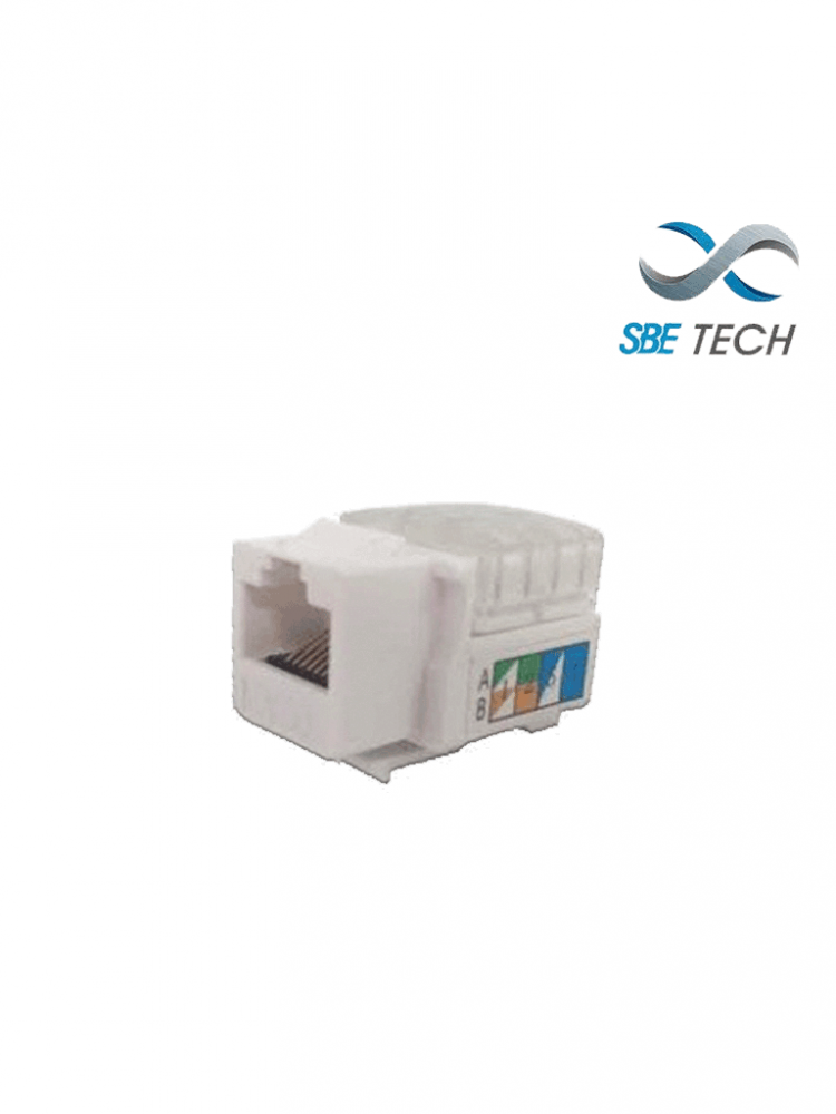 Compra SBE Tech Red Cat6 Jack RJ-45 Blanco SBE-JACKC6-WT | Cyberpuerta.mx