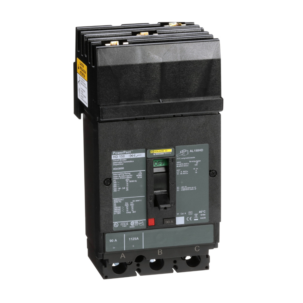 Compra Schneider Electric Interruptor Termomagnético 600V, 90A ...