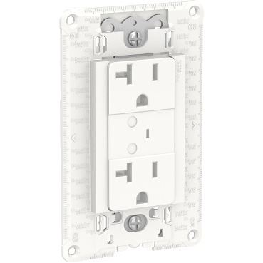 Schneider Electric Tomacorriente S703390045, 2 Enchufes, 125V, 20A ...