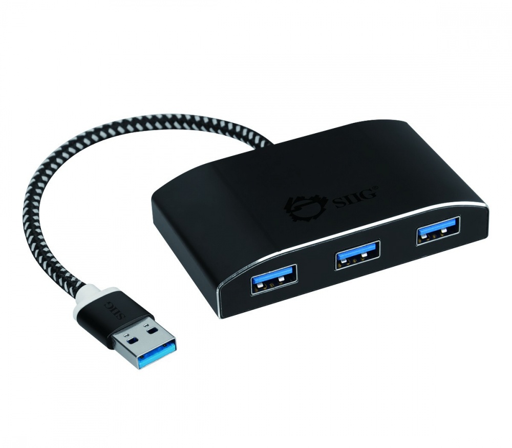 Siig Hub USB 3.2 Macho - 4 Puertos USB 3.2 Hembra, 5000Mbit/s, Negro ...