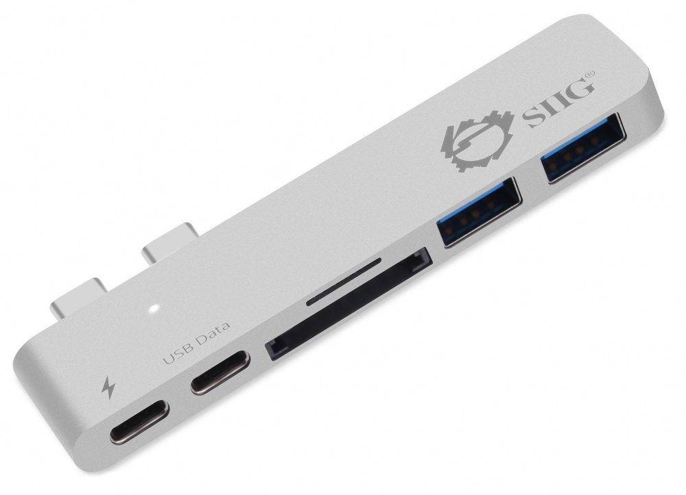 Siig Lector de Memoria JU-TB0212-S1, MicroSD/SD, USB-C, 40.000Mbit/s ...