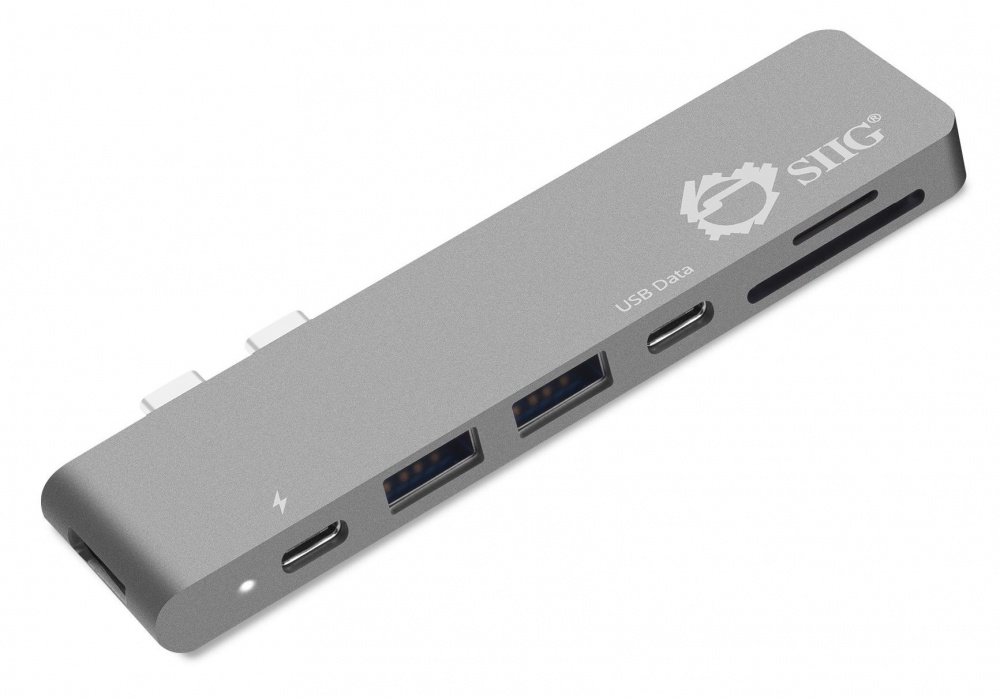 SIIG Hub 2x USB C Macho - 1x USB C/1x USB 3.1/1x HDMI/2x USB A Hembra ...