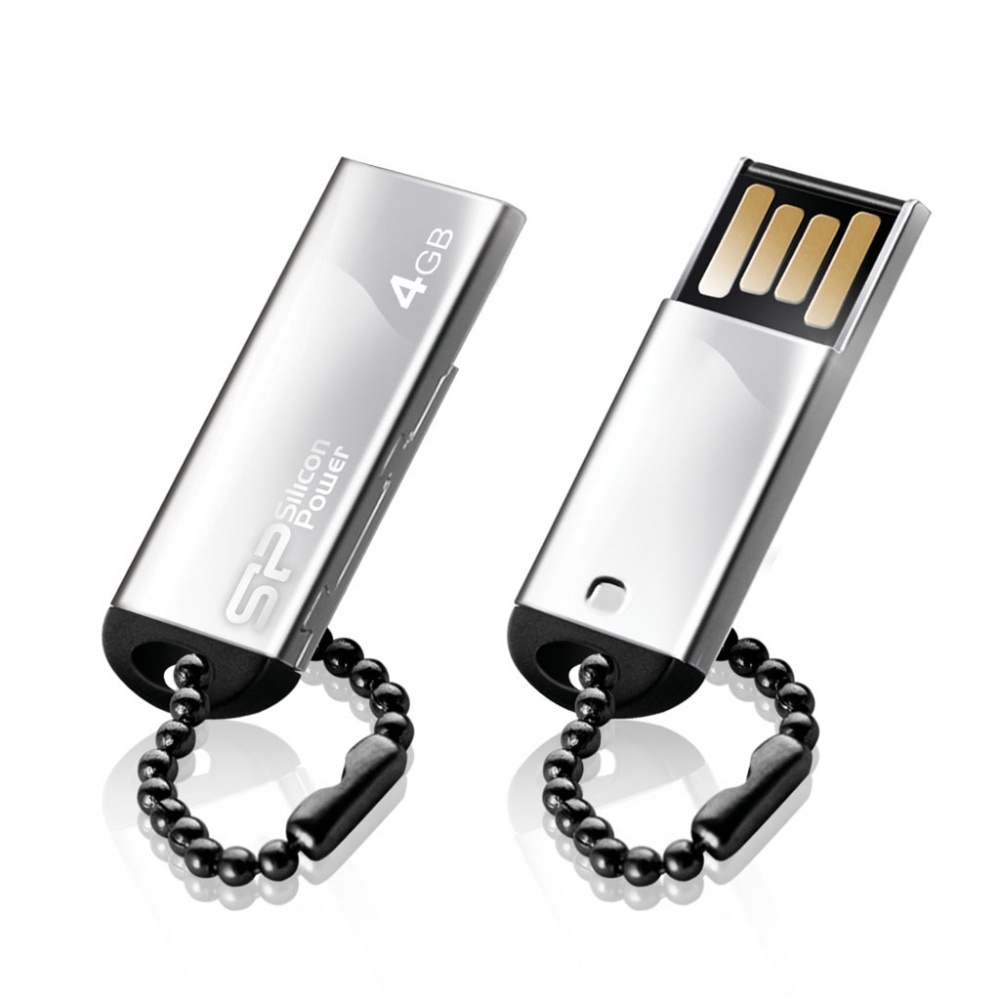 Compra Memoria USB Silicon Power Touch 830, 4GB, Plata SP004GBUF2830V1S | Cyberpuerta.mx