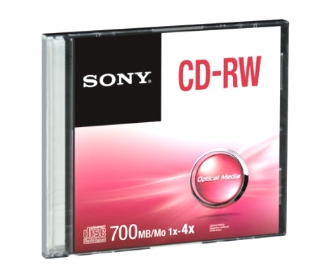 Compra Sony Disco Vírgen para CD, CD-RW, 4x, 700MB, 1 Disco, CRW80SS ...