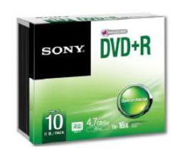 Compra Sony Discos Virgenes para DVD DVD-R, 4.7GB 10 Piezas, DIS785 ...