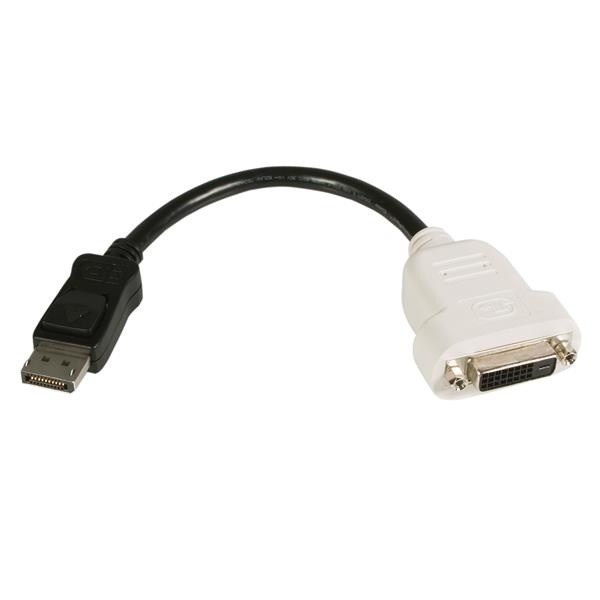 Compra StarTech Cable DisplayPort Macho - DVI-I Hembra, 24cm, Negro DP2DVI | Cyberpuerta.mx