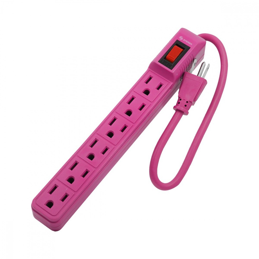 Compra Steren Extensión Multicontactos, 6 Salidas, Rosa, 905-004RNRS ...