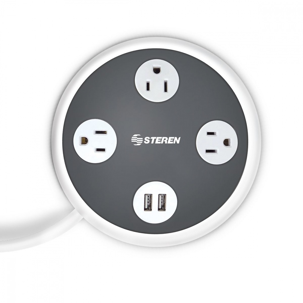 Compra Steren Multicontacto 905-422, 3 Salidas, 2x USB, 905-422 ...