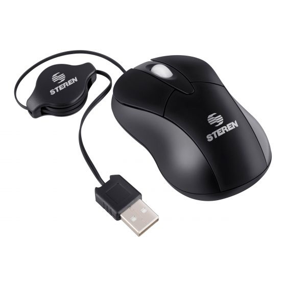 Compra Steren Mini Mouse Óptico COM-525, Alámbrico, USB, Negro, COM ...