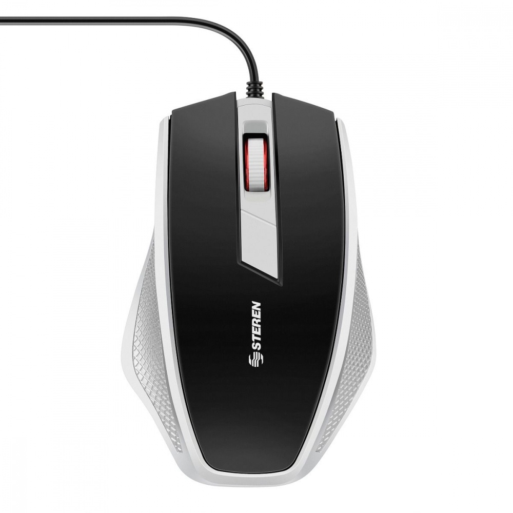 Compra Mouse Steren Óptico, Alámbrico, USB, 800DPI, Negro/Plata, COM ...