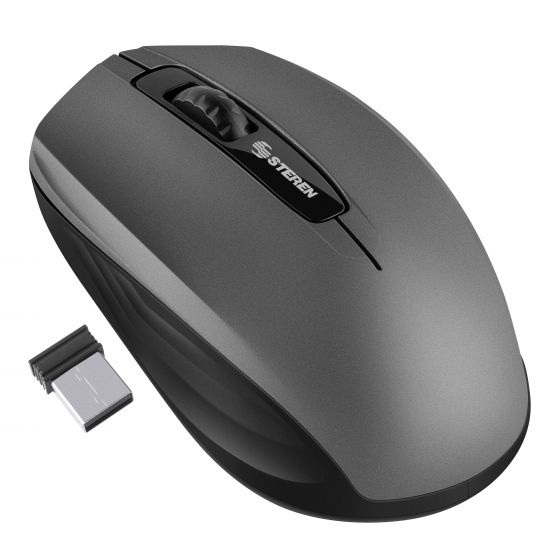 Compra Mouse Steren Óptico, Inalámbrico, USB, 1000DPI, Gris, COM ...