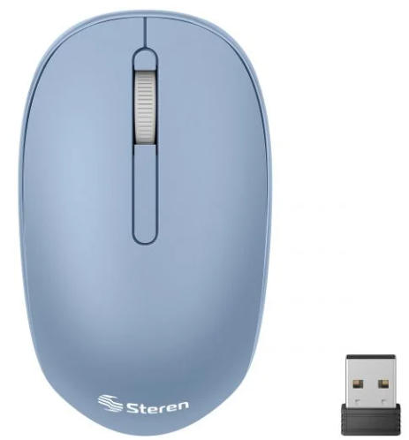 Compra Mouse Steren Inalámbrico Óptico 800DPI COM-5770AZ | Cyberpuerta.mx