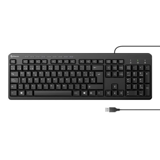 Compra Steren Teclado USB Alámbrico Negro COM-628 | Cyberpuerta.mx