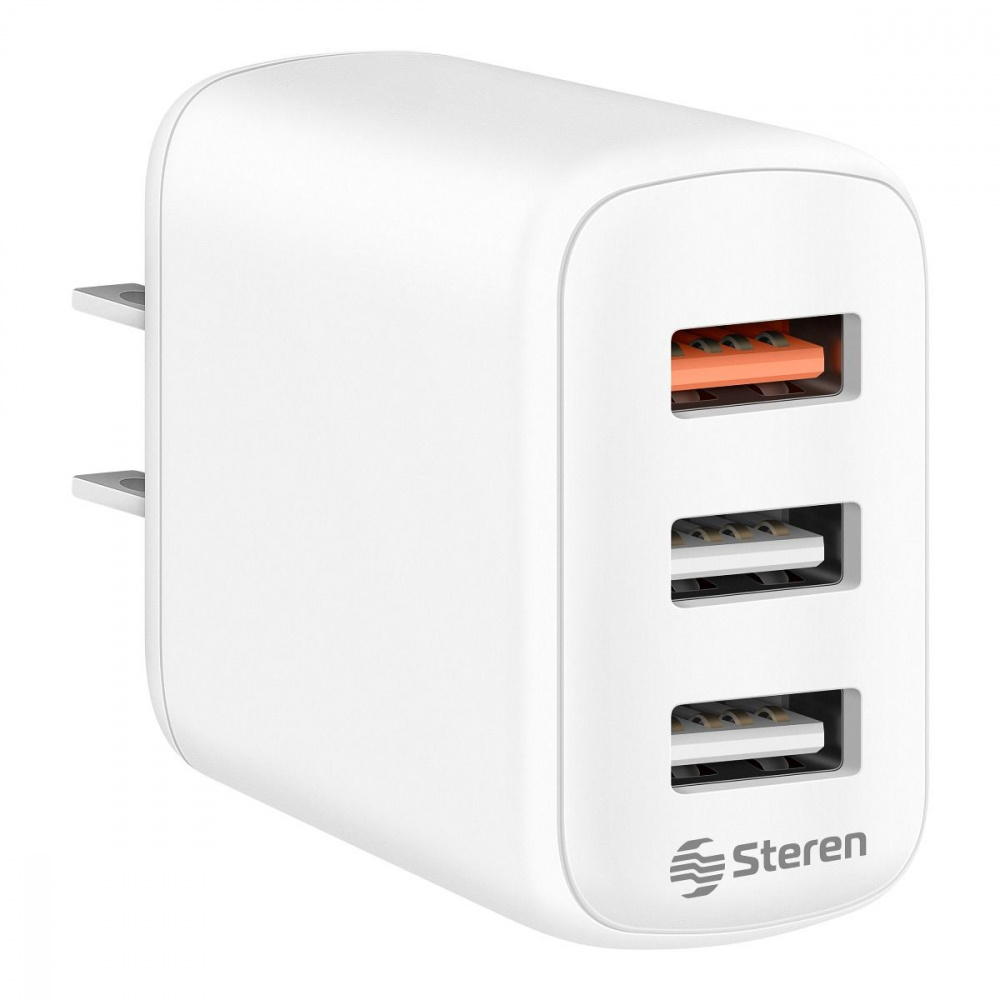 Compra Steren Cargador de Pared 18W 9V 3x USB-A ELI-723 | Cyberpuerta.mx