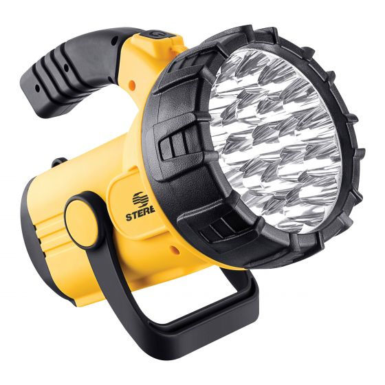 Steren Linterna LED de Mano LAM-256, 350 Lúmenes, Negro/Amarillo ...