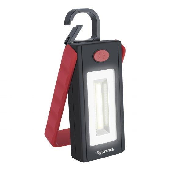Compra Steren Lámpara LED Portátil con Imán LAM-262, Negro/Rojo, LAM ...