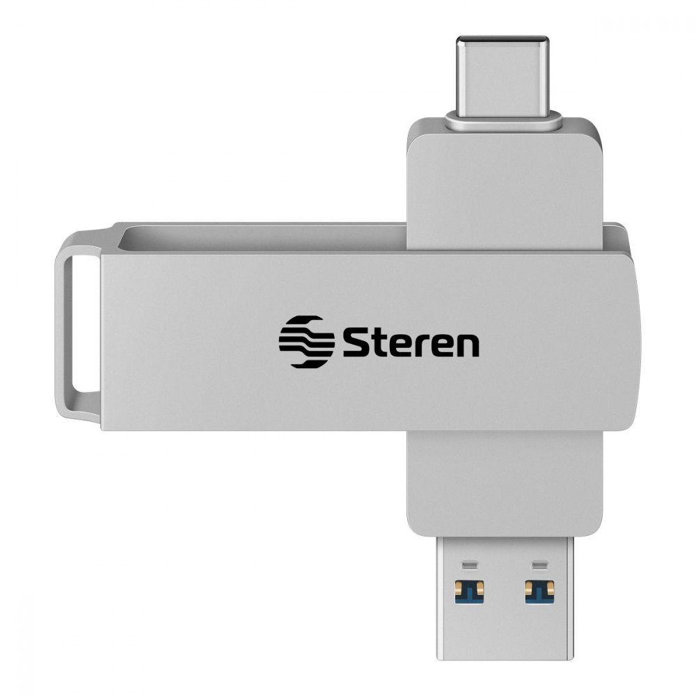 Compra Memoria USB Steren, 32GB, USB C/USB A 3.0, Plata, MFD-032/DUAL ...