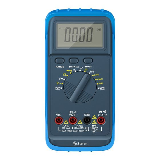 Steren Multímetro Digital MUL-284, con Auto Rango, Azul | Cyberpuerta.mx
