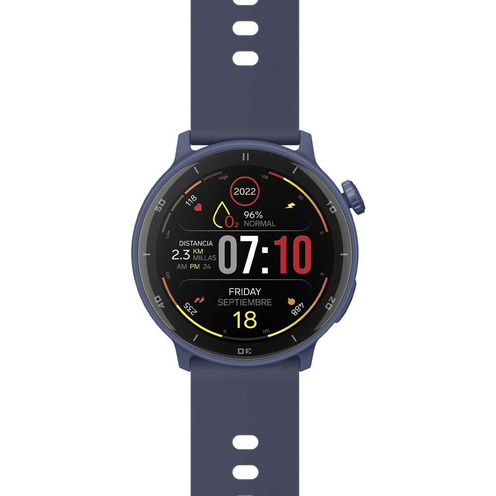 Compra Steren Smartwatch Bluetooth Android/iOS Negro/Azul | Cyberpuerta.mx