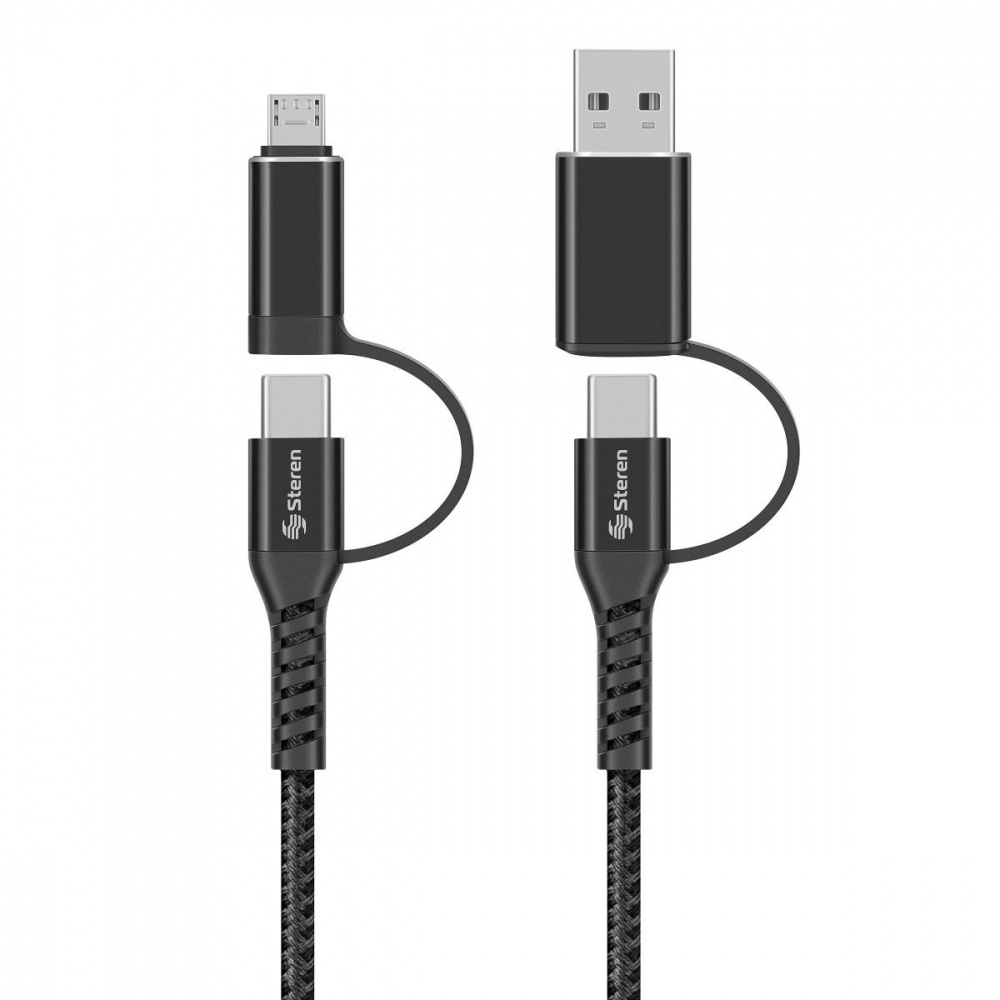 Compra Steren Cable Micro-USB B/Macho 1m USB-4711 | Cyberpuerta.mx