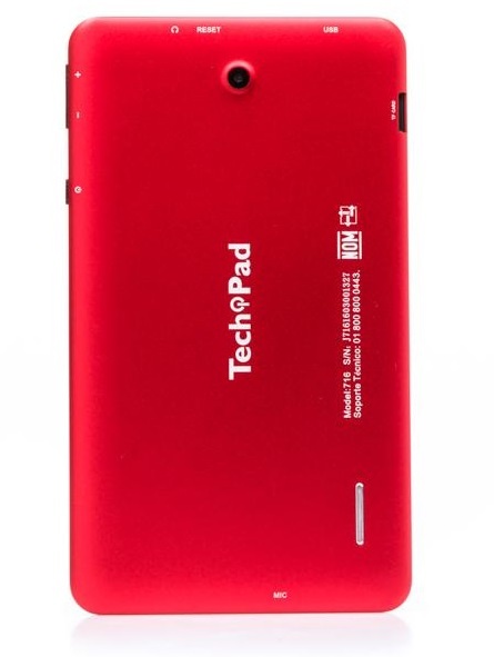 Compra Tablet TechPad 716 7'', 8GB, Android 6.0, Bluetooth, Rojo, 716 ROJO | Cyberpuerta.mx