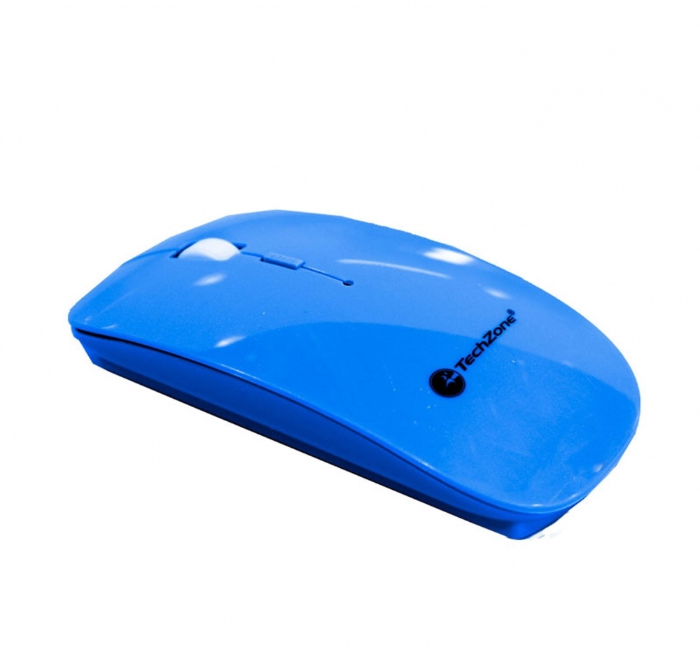 Mouse TechZone TZ15MW, Inalámbrico, 2.4GHz, 1600DPI, USB, Azul ...