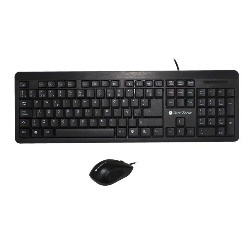 Compra Kit de Teclado y Mouse Techzone TZ16COMB01-ALA Alámbrico USB ...