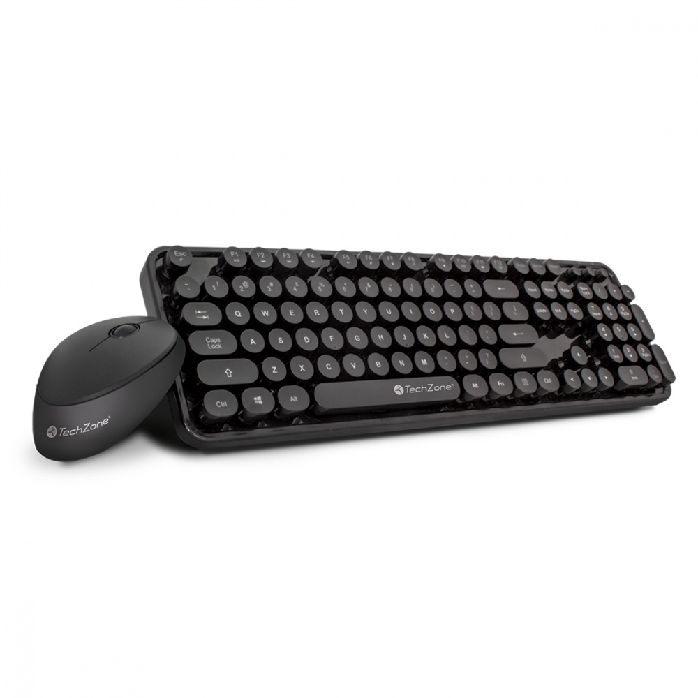 Compra Techzone Kit de Teclado y Mouse Inalámbrico USB Negro ...