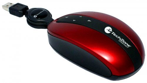 Compra Mouse TechZone Mini Óptico TZMIT01, USB, 800DPI, Rojo TZMIT01 ...