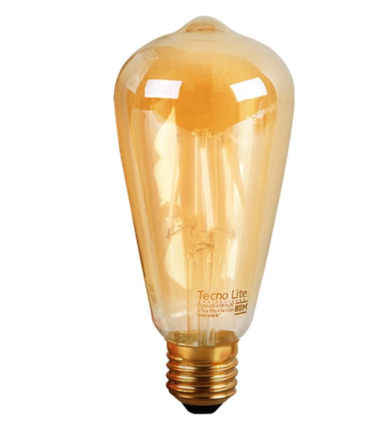 Compra Tecnolite Foco Vintage Regulable LED E27 4.5W, 4DST64LEDFC27VH | Cyberpuerta.mx