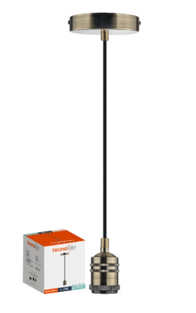 Compra Tecnolite Lámpara Socket Colgante Int, 60SOCK111MVE27HA ...