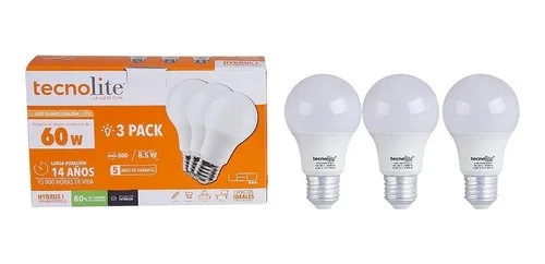 Compra Tecnolite Kit Foco LED Hidrus I E27 8.5W Blanco, A19-LED/010/30-3 | Cyberpuerta.mx