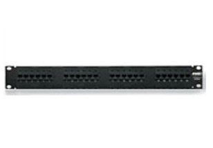 TE Connectivity Panel de Parcheo Cat5e, 24 Puertos RJ-45, 1U, Negro ...