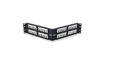 TE Connectivity Panel de Parcheo Modular, 24 Puertos RJ-45, Negro ...