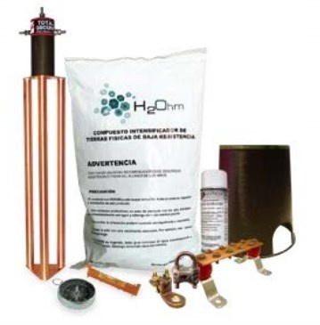 Total Ground Kit de Tierra Física TG45AB, 45A - incluye Electrodo/H2Ohm ...