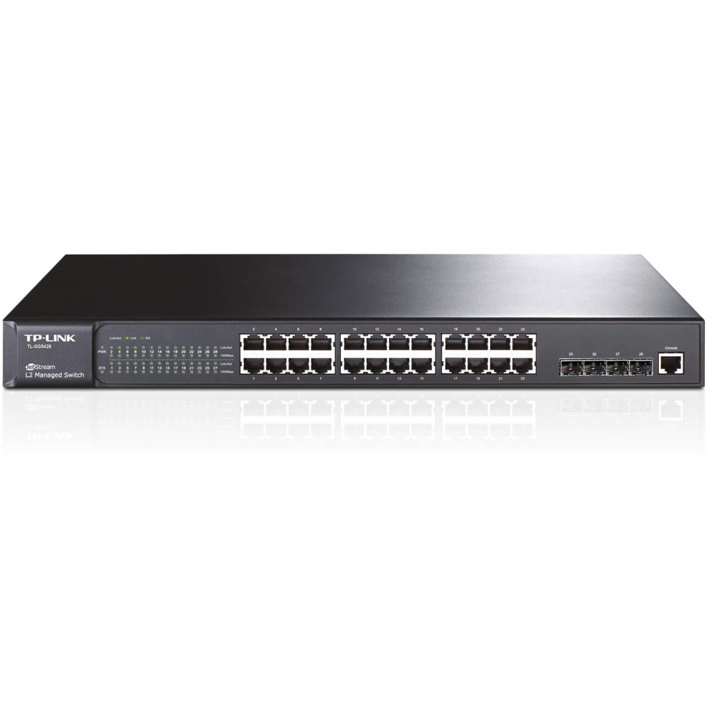 Compra Switch TP-Link Gigabit Ethernet JetStream TL-SG5428, 24 Puertos ...