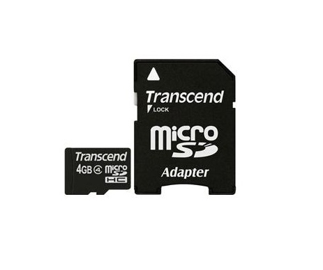 Compra Memoria Flash Transcend, 4GB microSDHC Clase 4, TS4GUSDHC4 | Cyberpuerta.mx