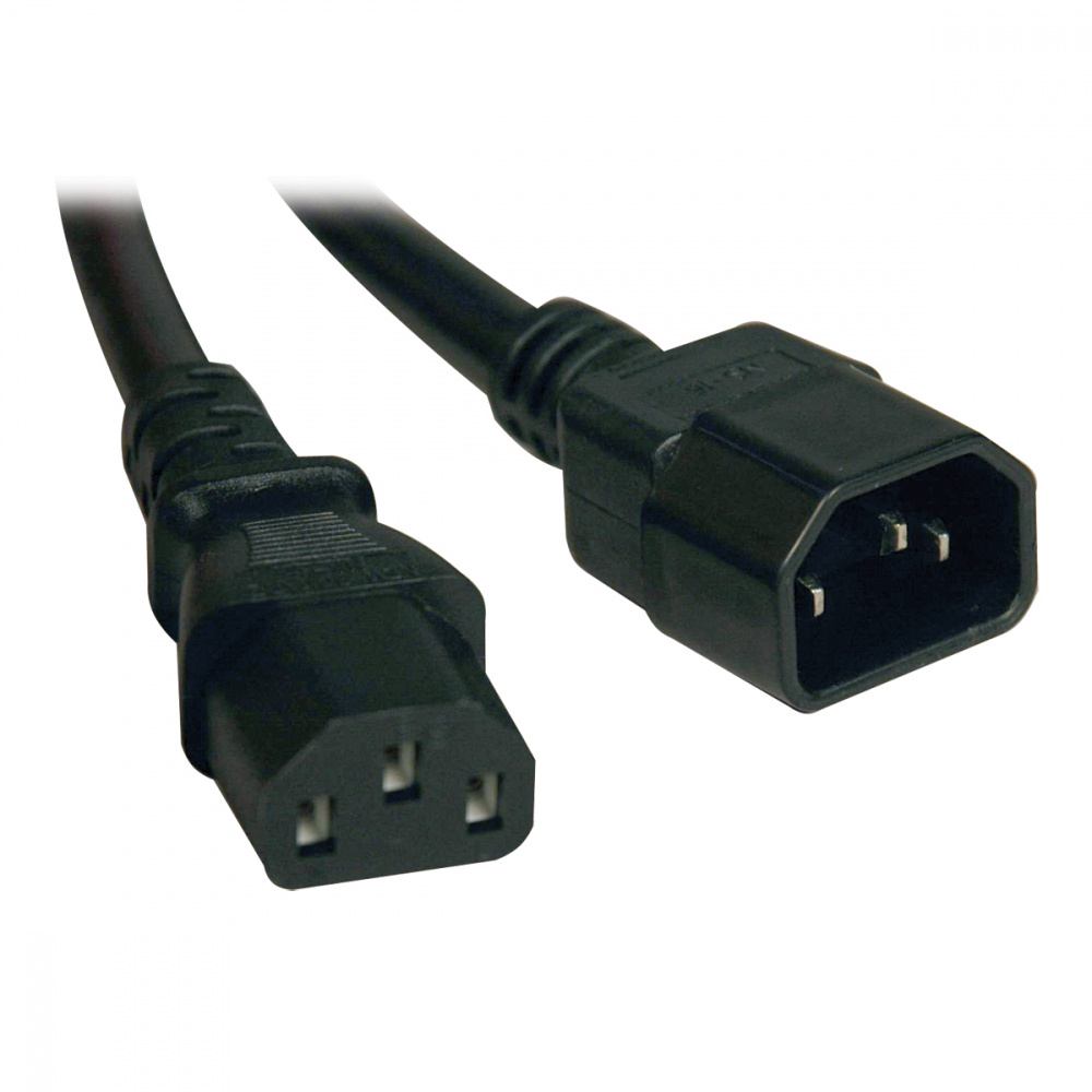 Compra Tripp Lite by Eaton Cable de Poder C13 Macho - C14 Hembra, 46cm, Negro P005-18N ...