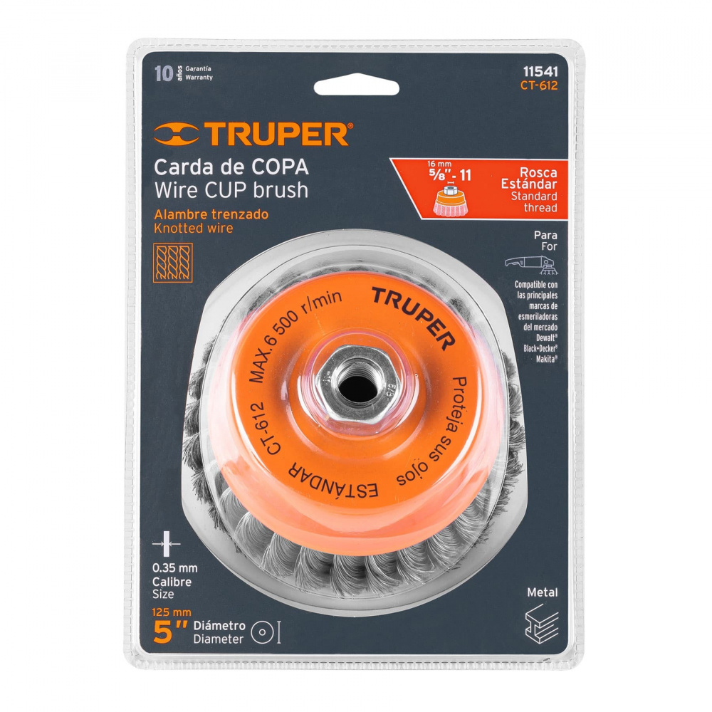 Compra Truper Carda de Copa para Esmeril CT-612, 5", 0.24mm 11541 | Cyberpuerta.mx