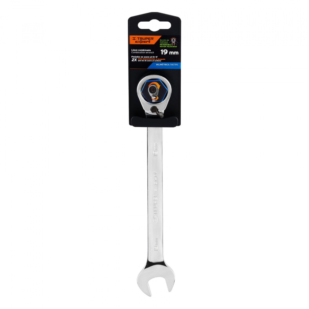 Compra Truper Llave Combinada con Matraca Reversible LL-2019MXR 13756 ...