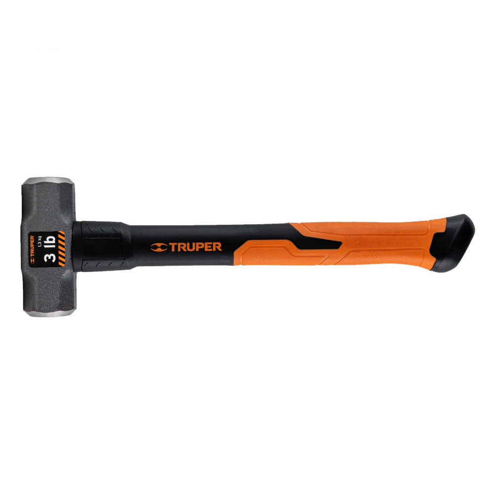 Marro Octagonal Truper MD-3F, 1.3Kg, 36cm, con Mango de Fibra de Vidrio ...