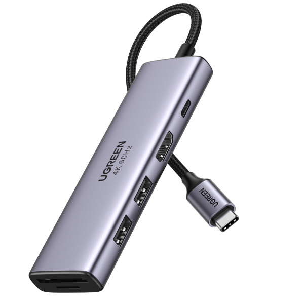 Compra Ugreen Hub USB-C - 1x HDMI, 1x SD, 2x USB 3.0, Gris, 60384 ...