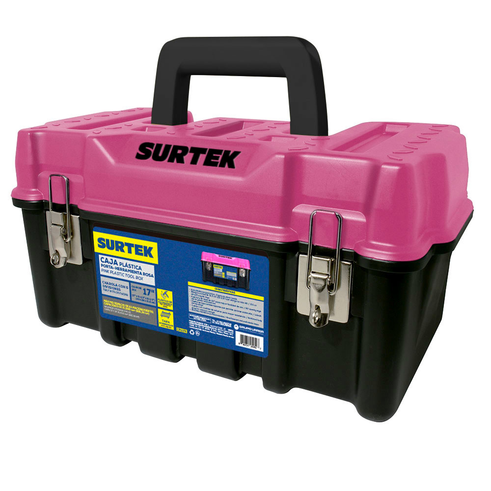 Surtek Caja De Herramientas Cps17k 17 Negro Rosa Cyberpuerta Mx
