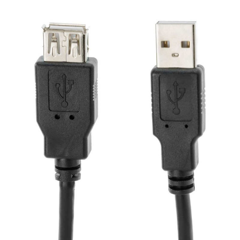 Compra Vcom Cable USB A Macho - USB A Macho, 1.8 Metros, Negro, CU202-B ...