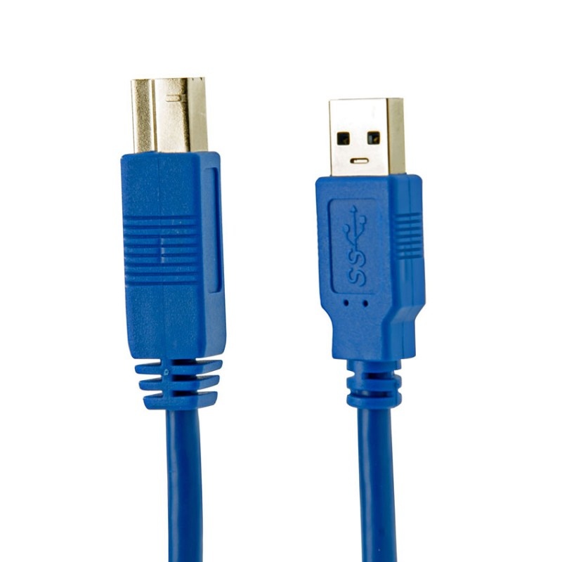 Compra Vcom Cable USB 3.0, USB A Macho - USB B Macho, 1.5 Metros, Azul ...