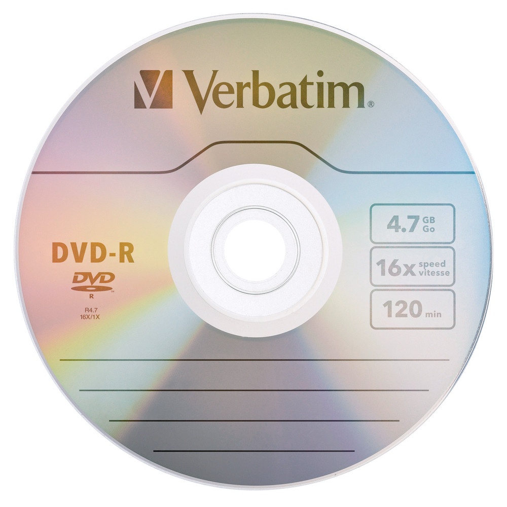 Compra Verbatim Disco Vírgen para DVD DVD-R 16x, 4.7GB 1 Pieza 97176-U ...
