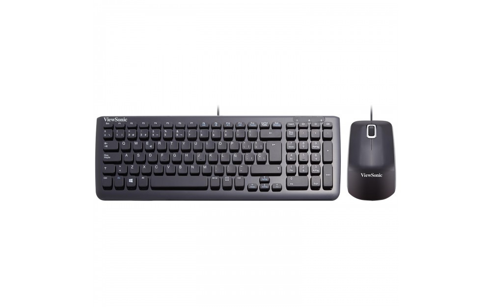 Compra Kit de Teclado y Mouse ViewSonic Alámbrico USB Negro VMP10B ...