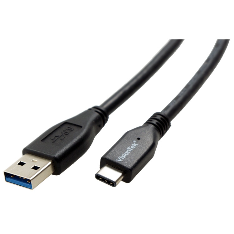 Compra VisionTek Cable USB C Macho - USB A Macho 1m Negro 900826 ...