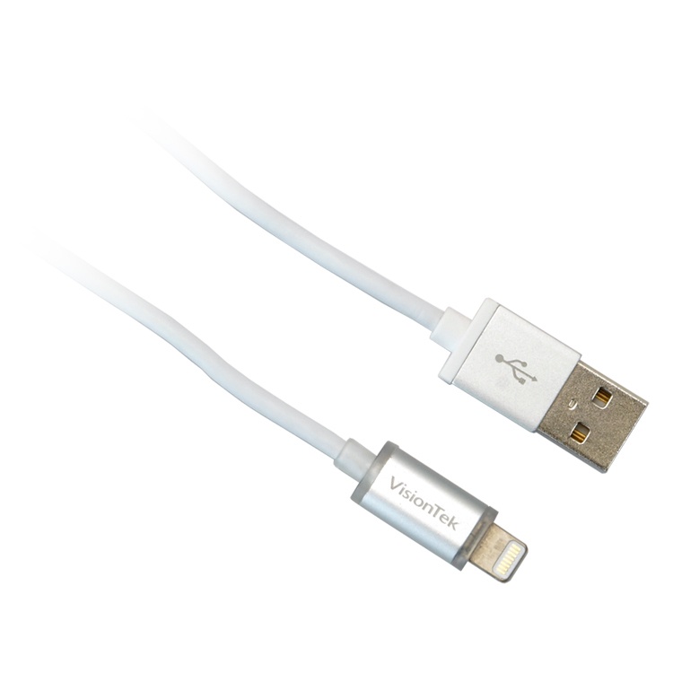 Compra VisionTek Cable Lightning Macho - USB A Macho 1.2m Blanco 900895 ...